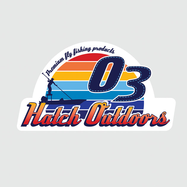 Hatch Outdoors | Retro Sunrise Sticker – Hatch Outdoors, INC